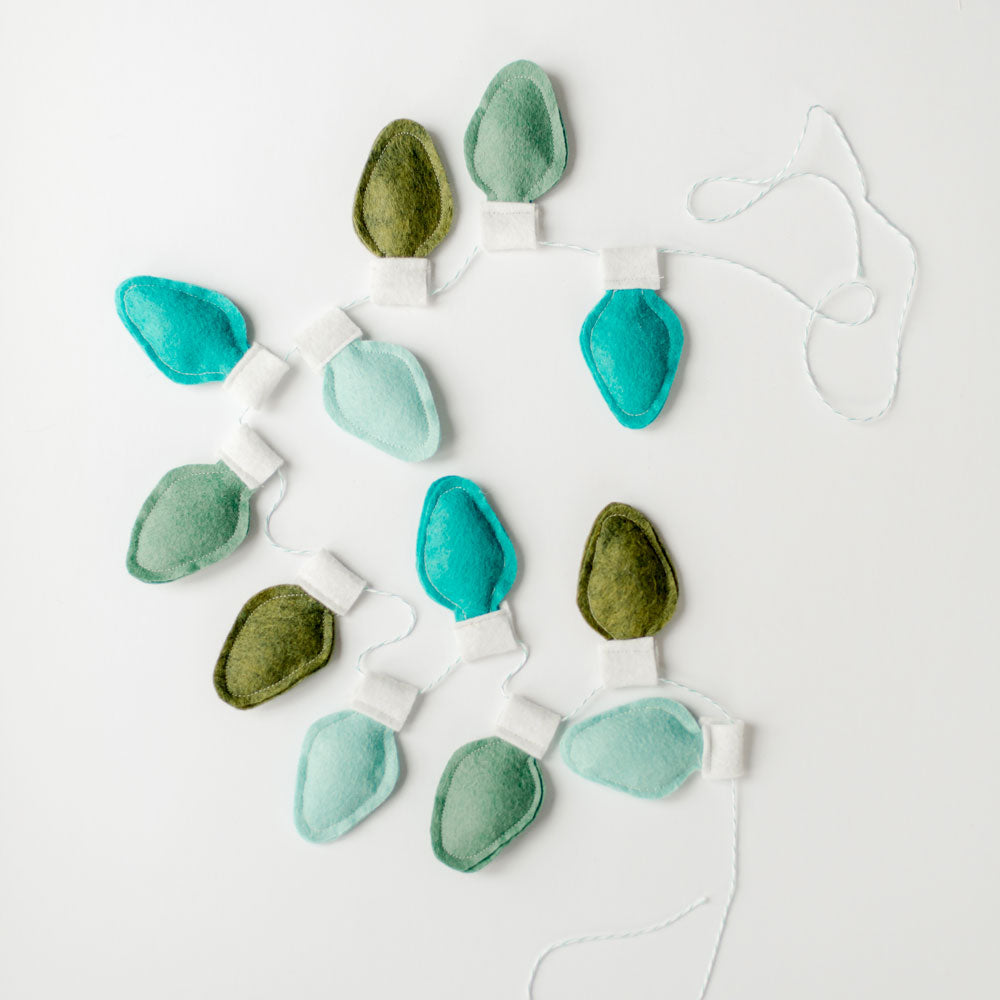 Felt Christmas bulb garland – oh yay studio
